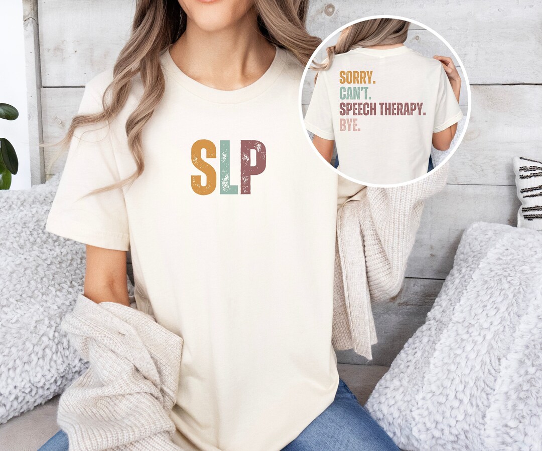 Funny Speech Therapy Shirt Retro Vintage Speech Pathologist Tee SLP ...