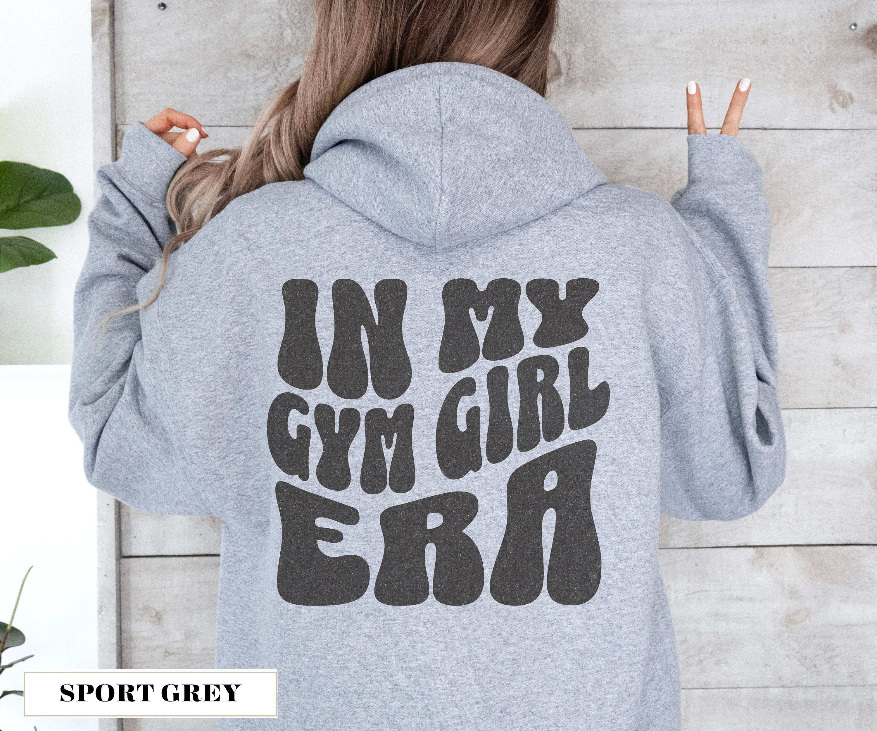 In My Gym Girl Era Sweater Hoodie, Women Fitness Sweater, Women Workout ...