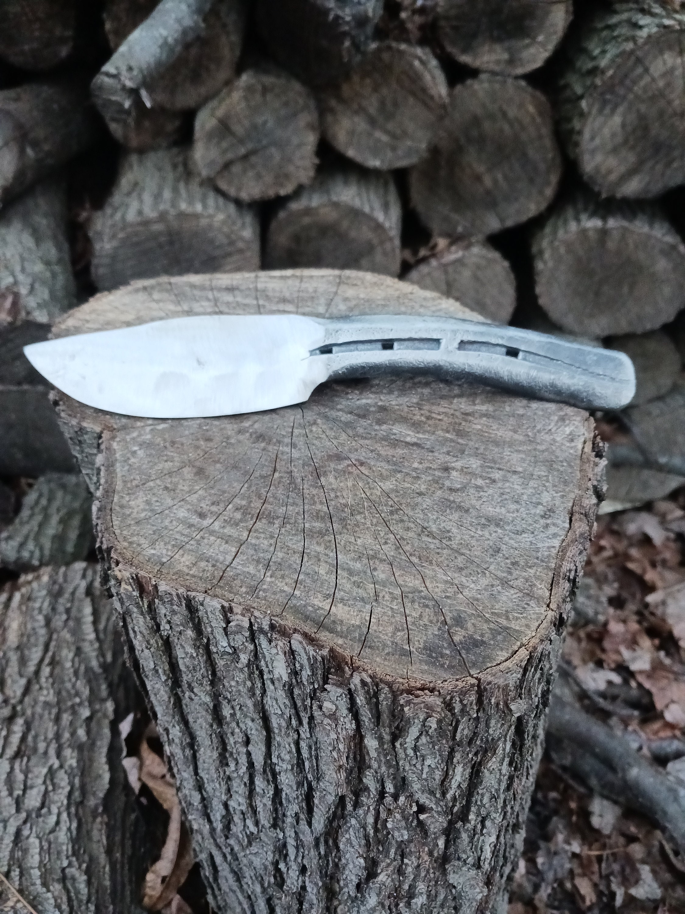 Hand Forged Large Horseshoe Knife, Carbon Steel Knife, Western, Rustic ...