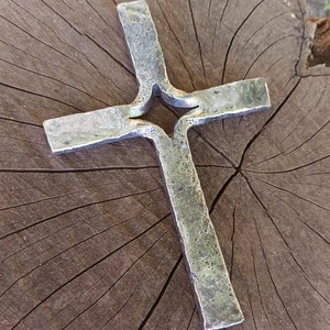 Hand Forged Cross, Home Decor Christian Cross, Blacksmith Made Crucifix ...