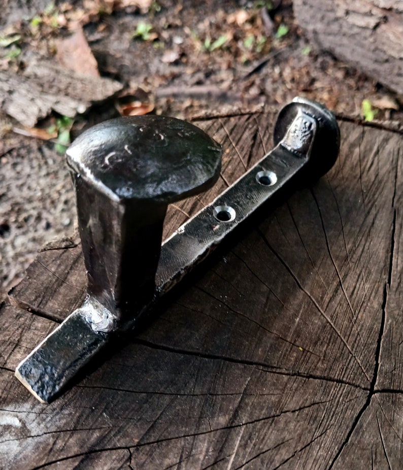 Railroad Spike Hook With Screws, Welded Iron Steel Hook, Tack Hook ...