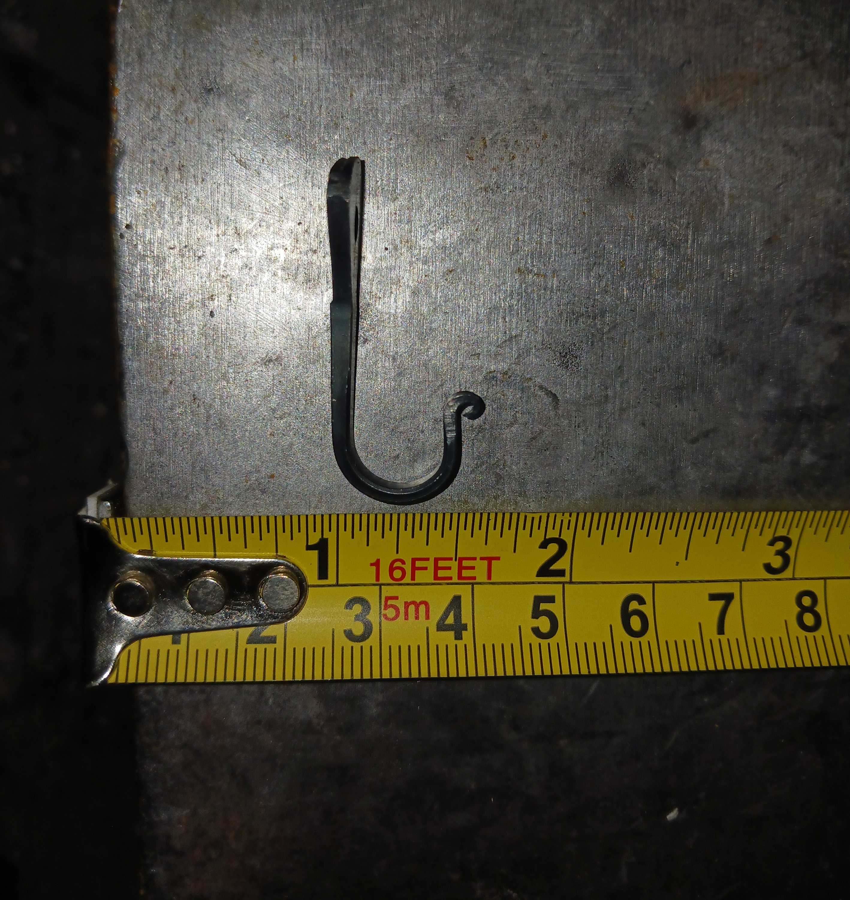 Black Horseshoe Nail Hook Hand Forged With Screw - Etsy