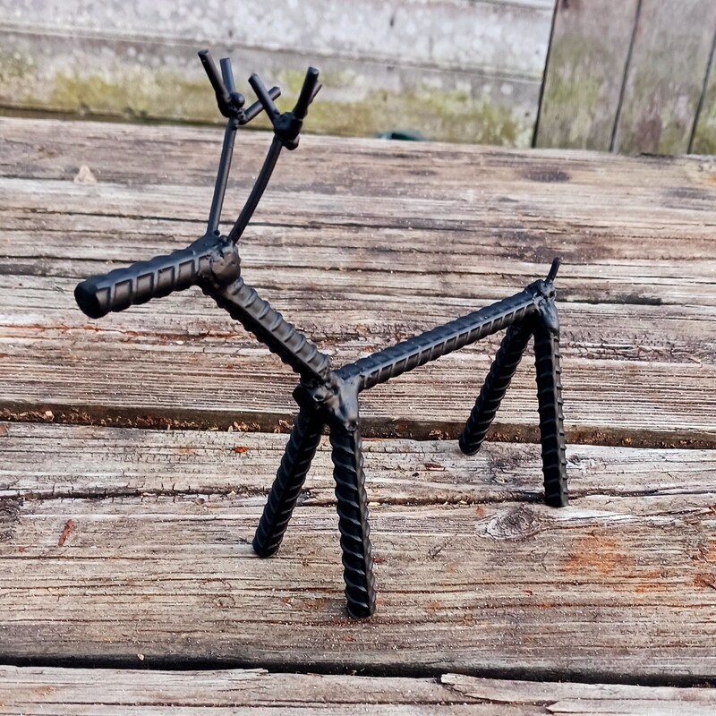 Black Metal Reindeer - Etsy