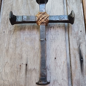 Railroad Spike Cross Home Decor Christian Cross Wall Decor, Crucifix ...