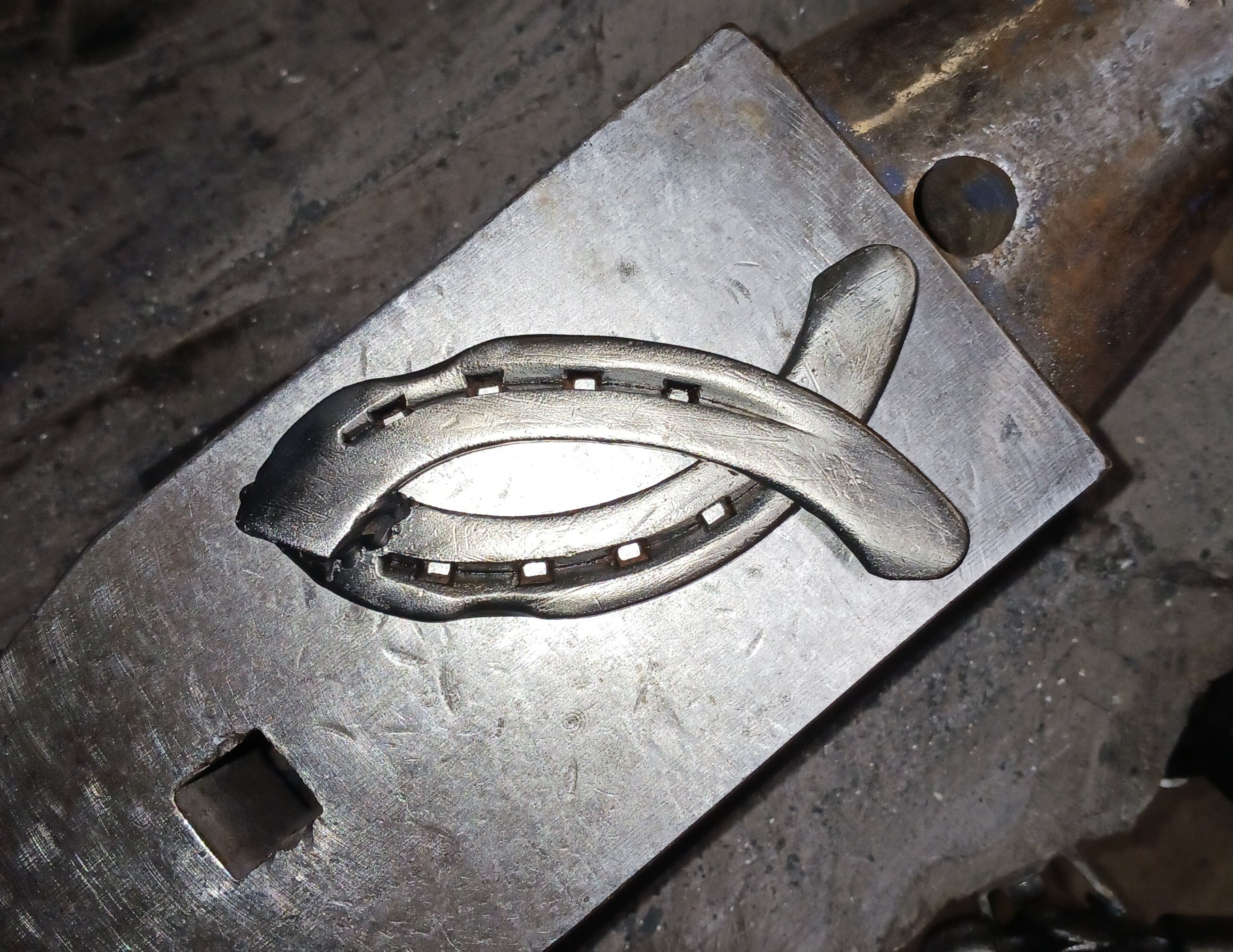 Horseshoe Fish, Jesus Fish, Welded Horseshoe Fish, Western Gift - Etsy