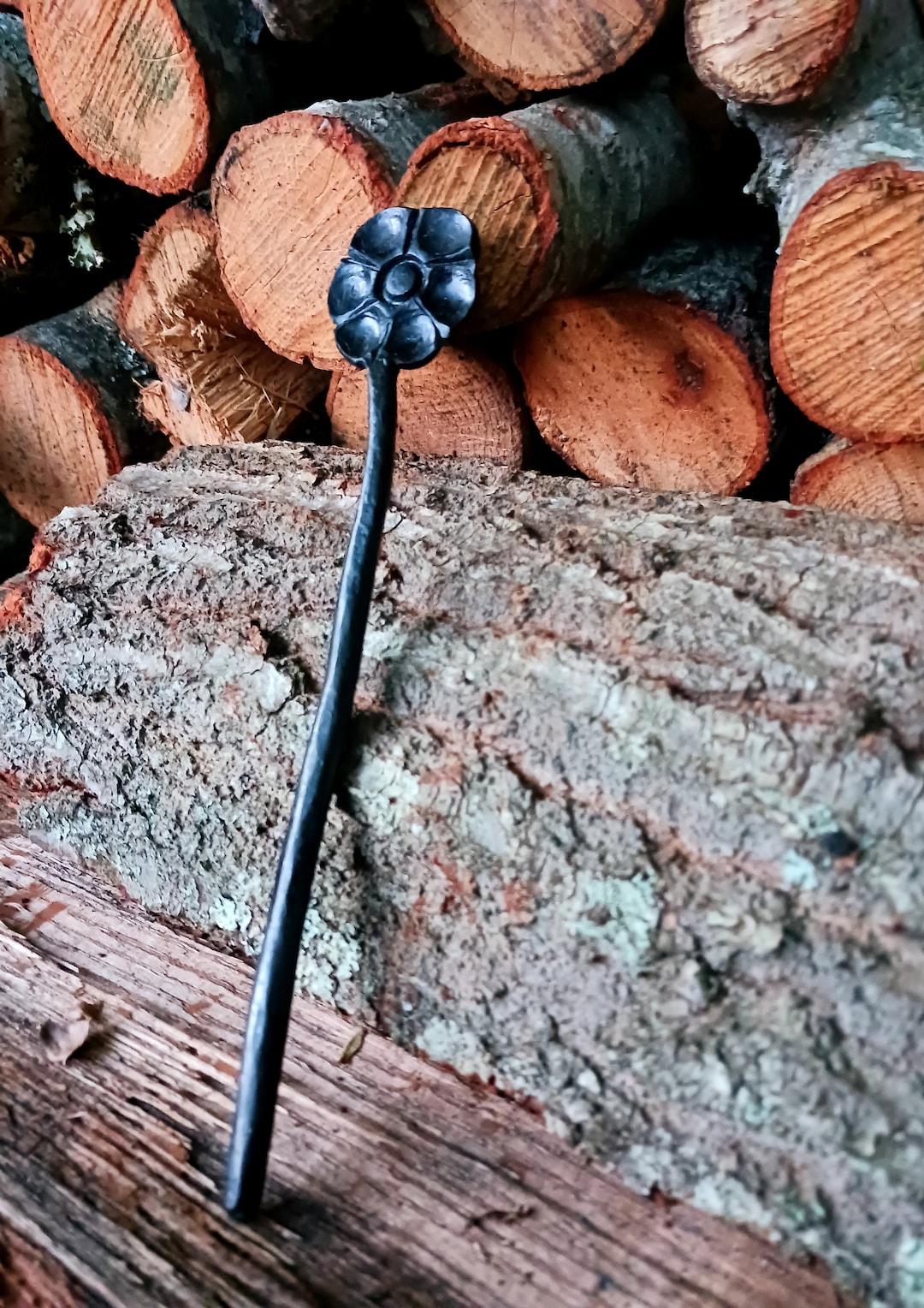 Hand Forged Wrought Iron Flower, Pot Decoration Ornament, Artificial ...