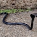 Hand Forged Iron Rebar King Cobra Snake, Blacksmith Made, Steel Snake ...