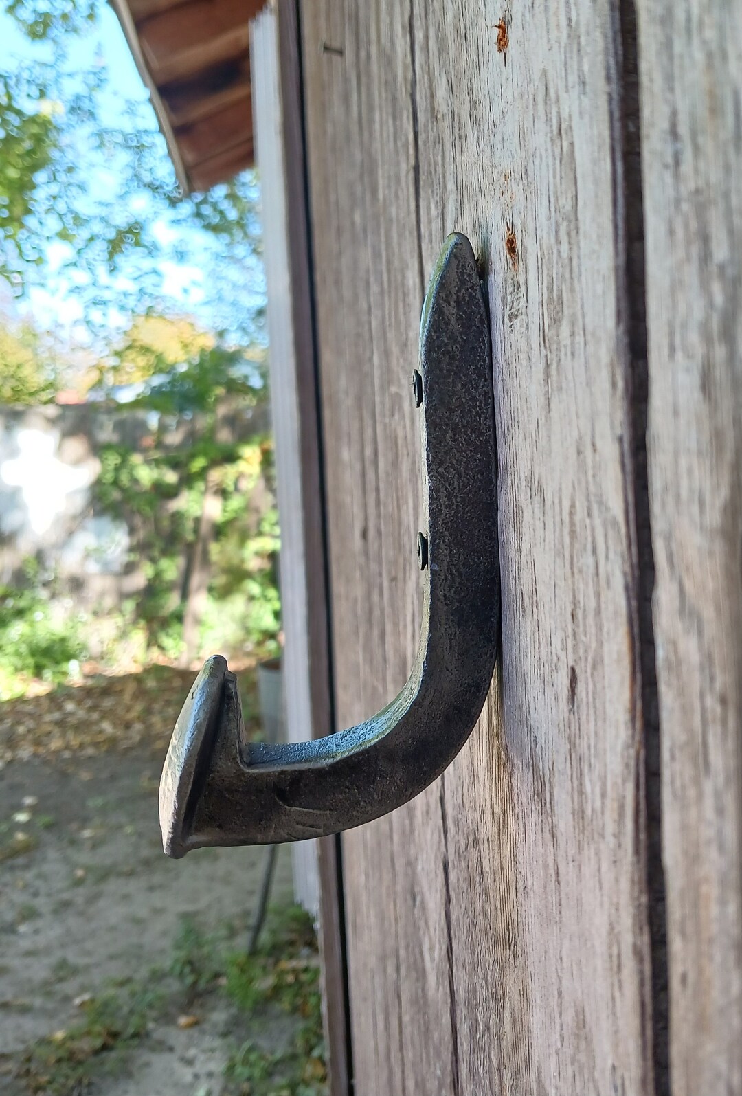 Hand Forged Railroad Spike Wall Hook, J Hook, Tack Hook, Wall Hook ...