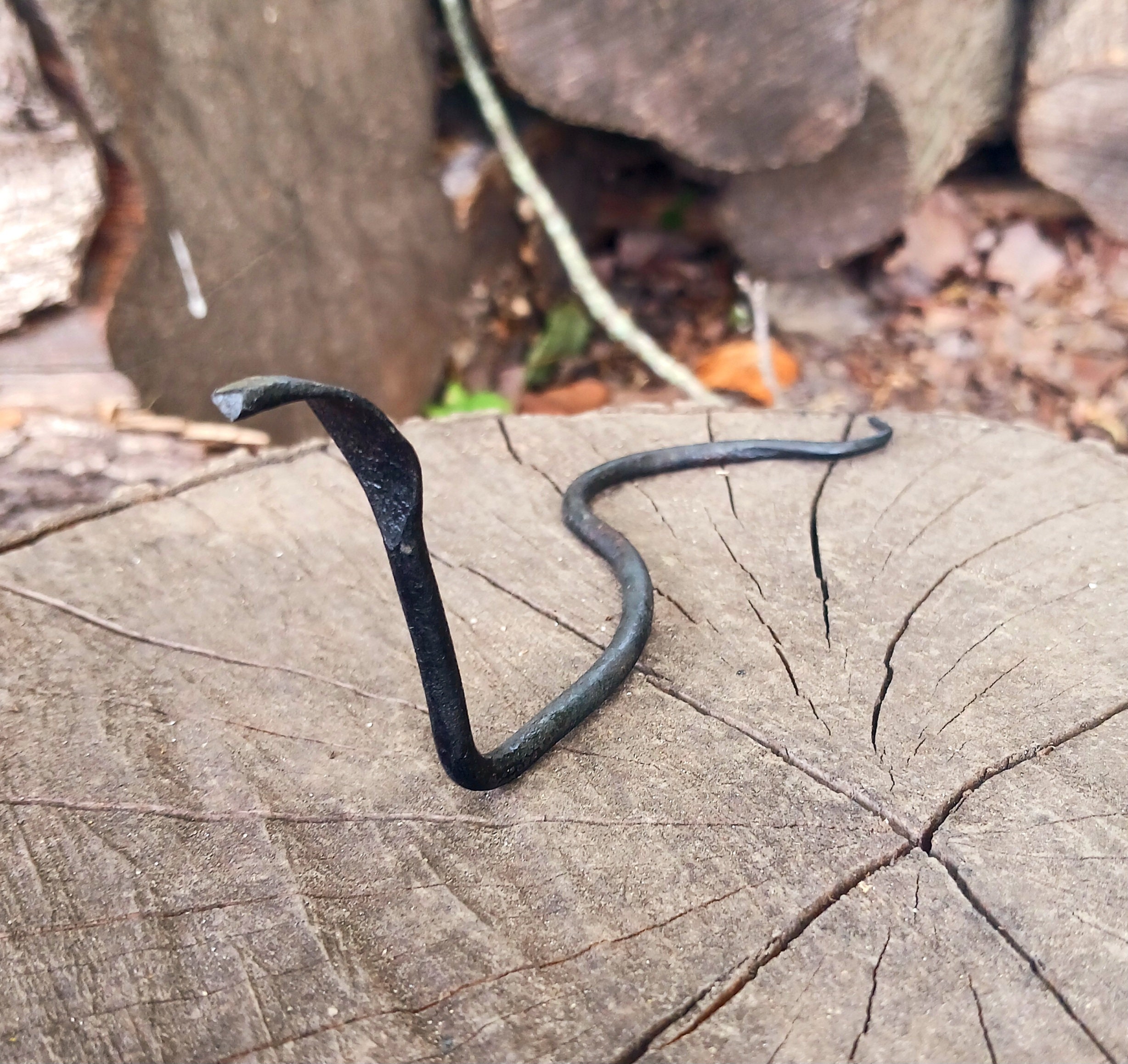 Hand Forged Iron Miniature King Cobra Snake, Blacksmith Made, Steel ...