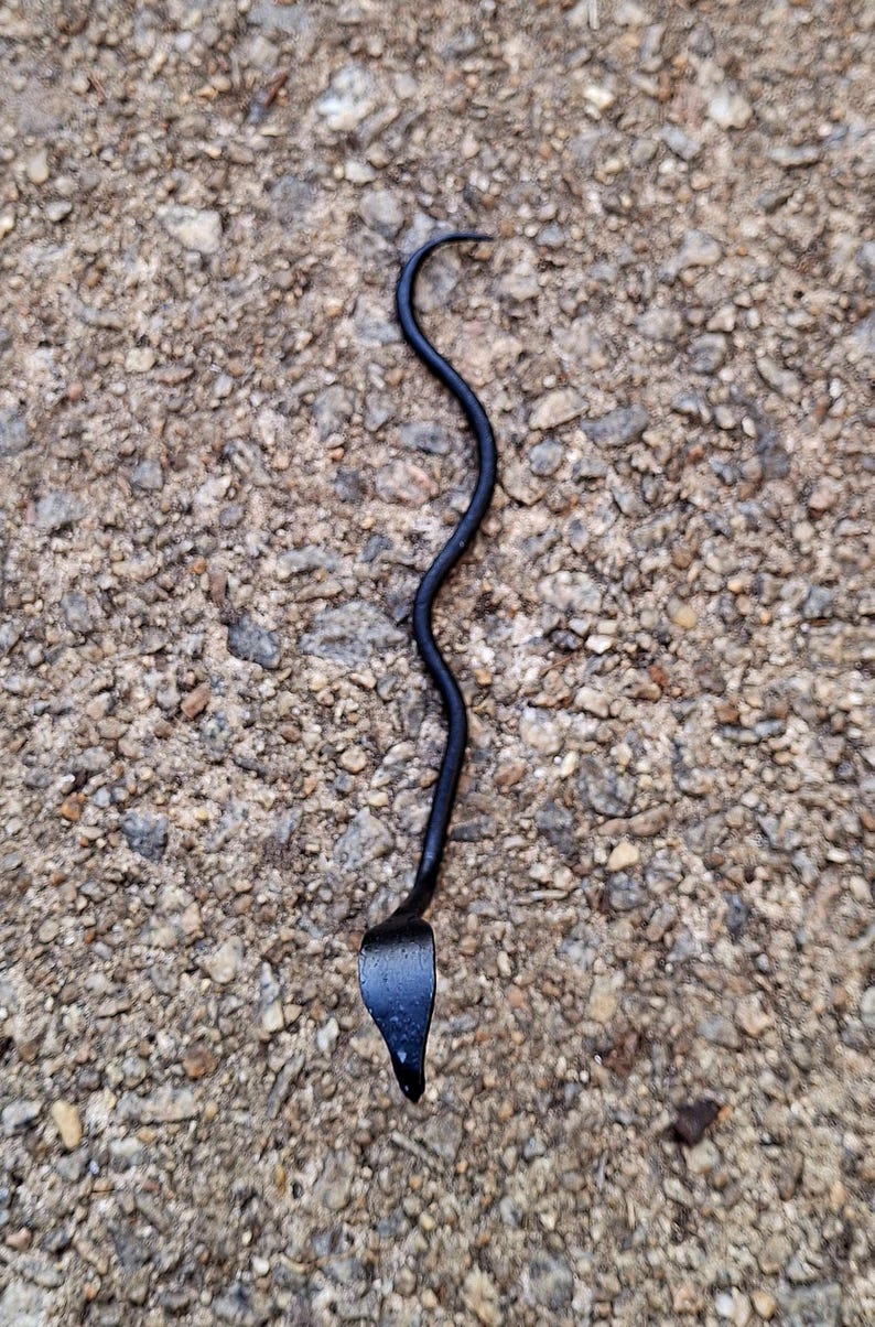Hand Forged Iron Miniature King Cobra Snake, Blacksmith Made, Steel ...