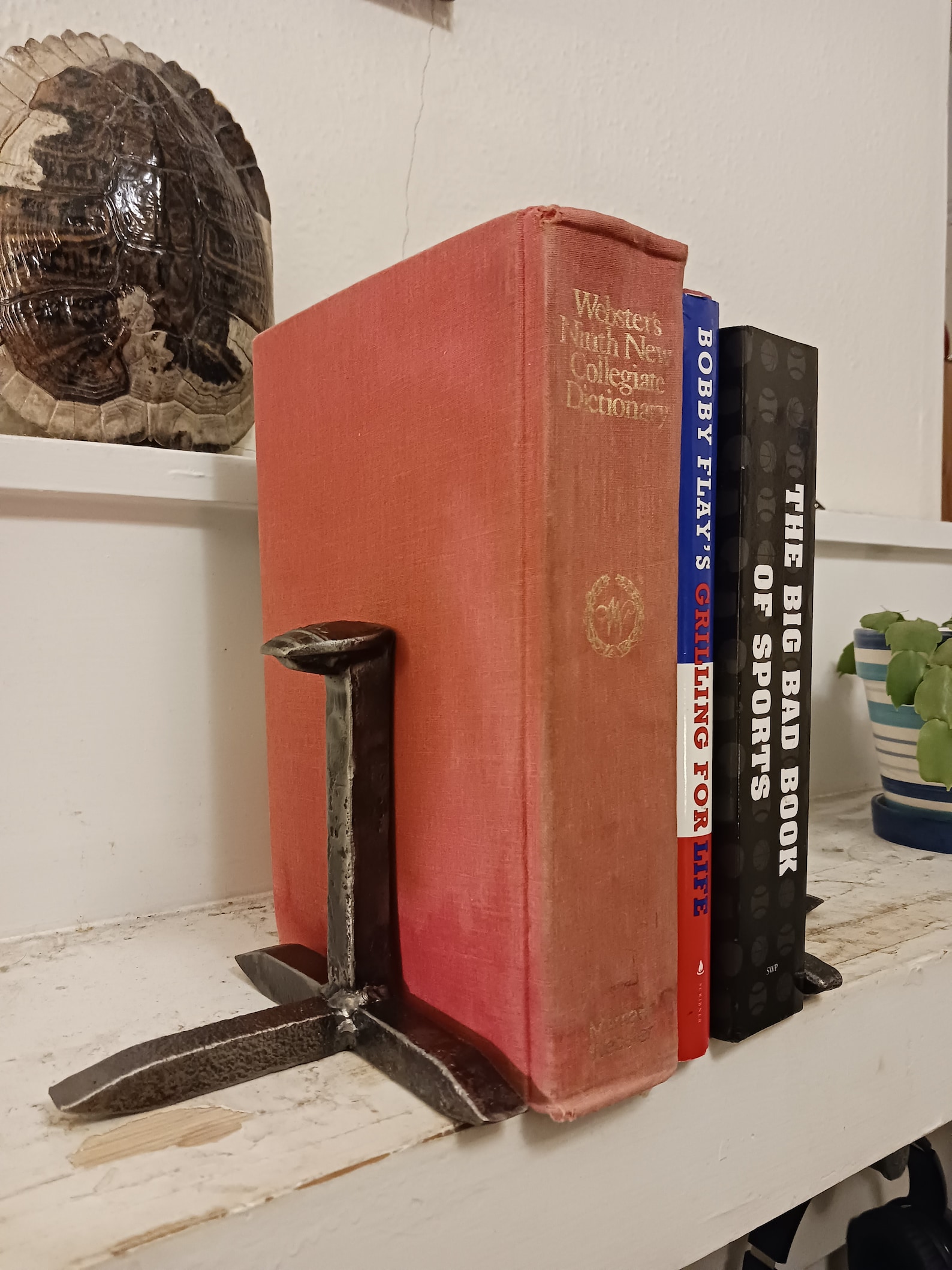 Railroad Spike Bookends, Handmade Metal Steel Bookends, Railroad Tie ...