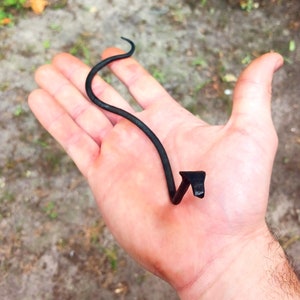Hand Forged Iron Miniature King Cobra Snake, Blacksmith Made, Steel ...