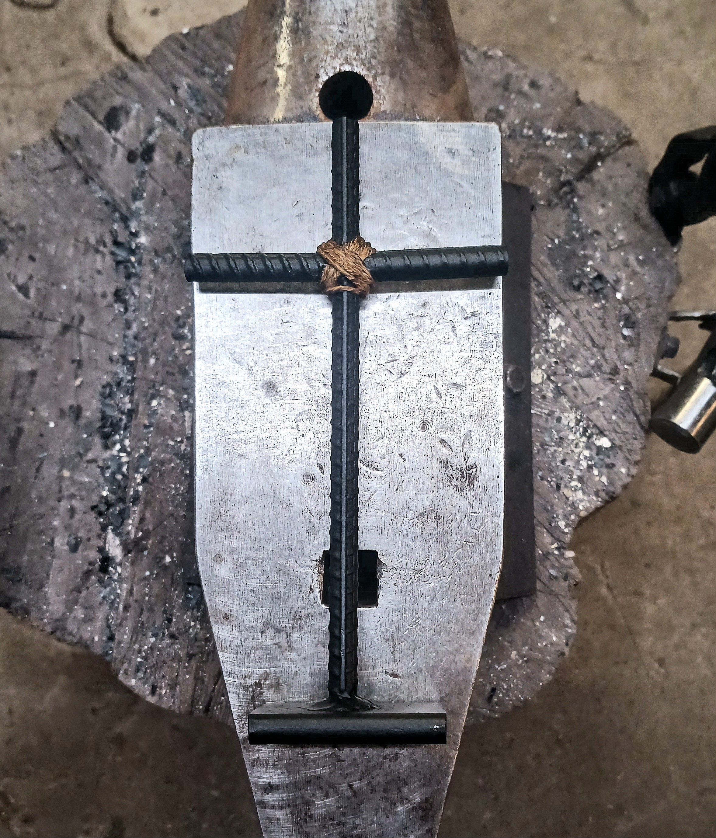 Rebar Cross Christian Cross Home Decor Standing Cross Sculpture - Etsy