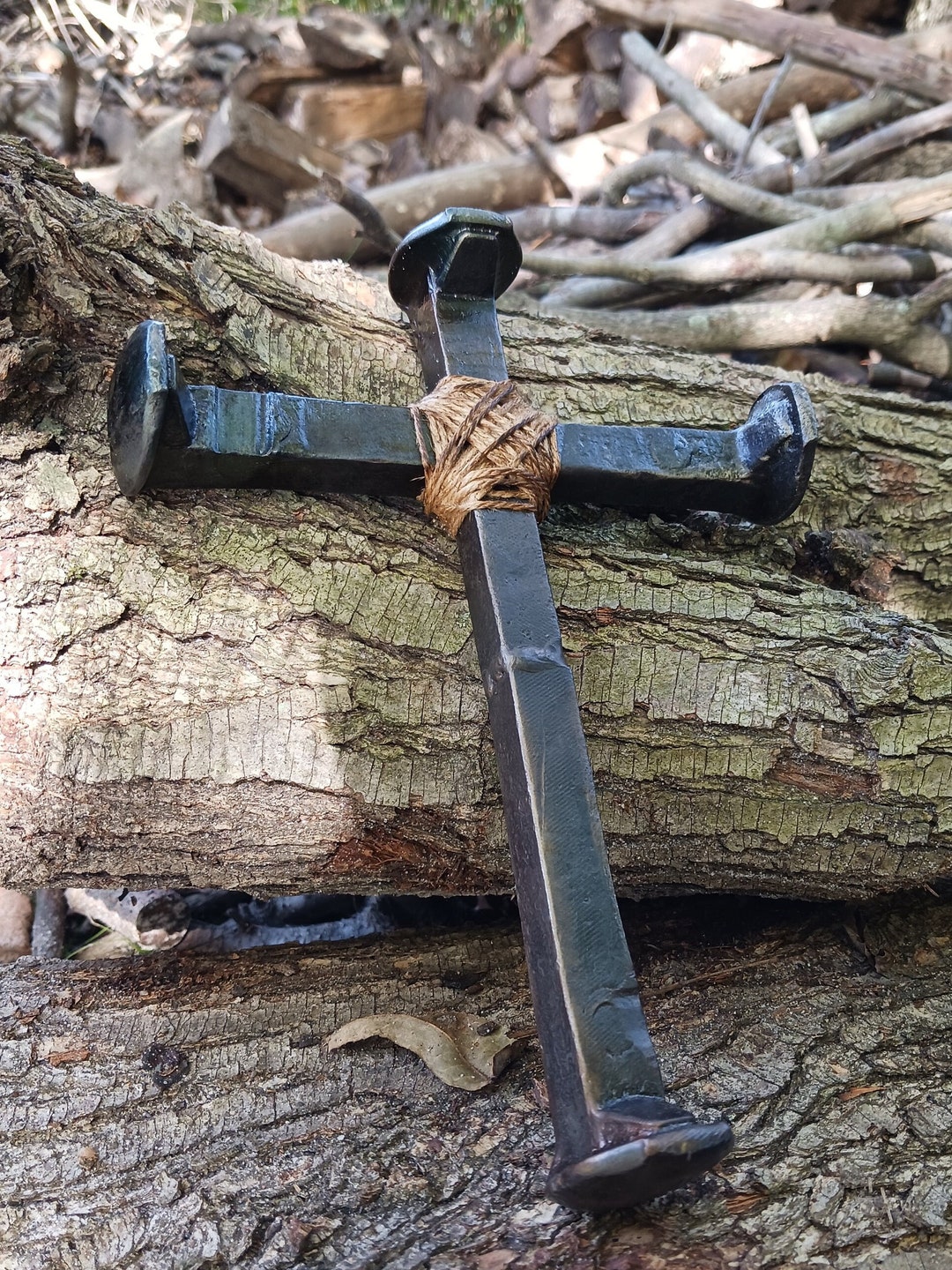 Railroad Spike Cross Home Decor Christian Cross Wall Decor, Crucifix ...