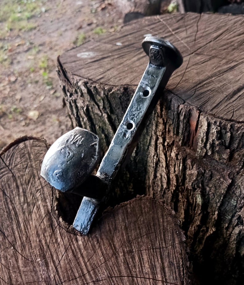 Railroad Spike Hook With Screws, Welded Iron Steel Hook, Tack Hook ...