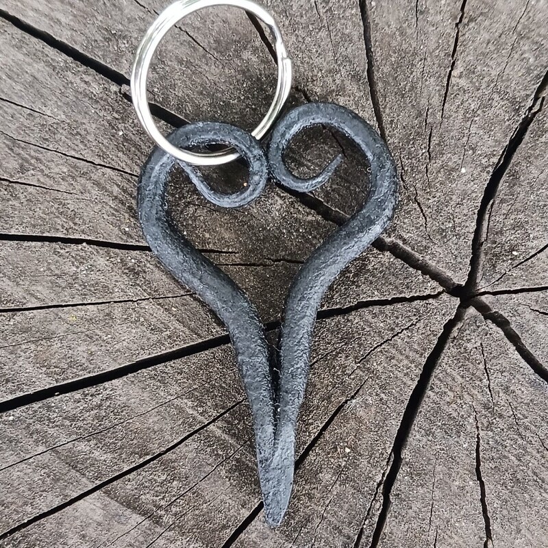 Hand Forged Heart - Etsy