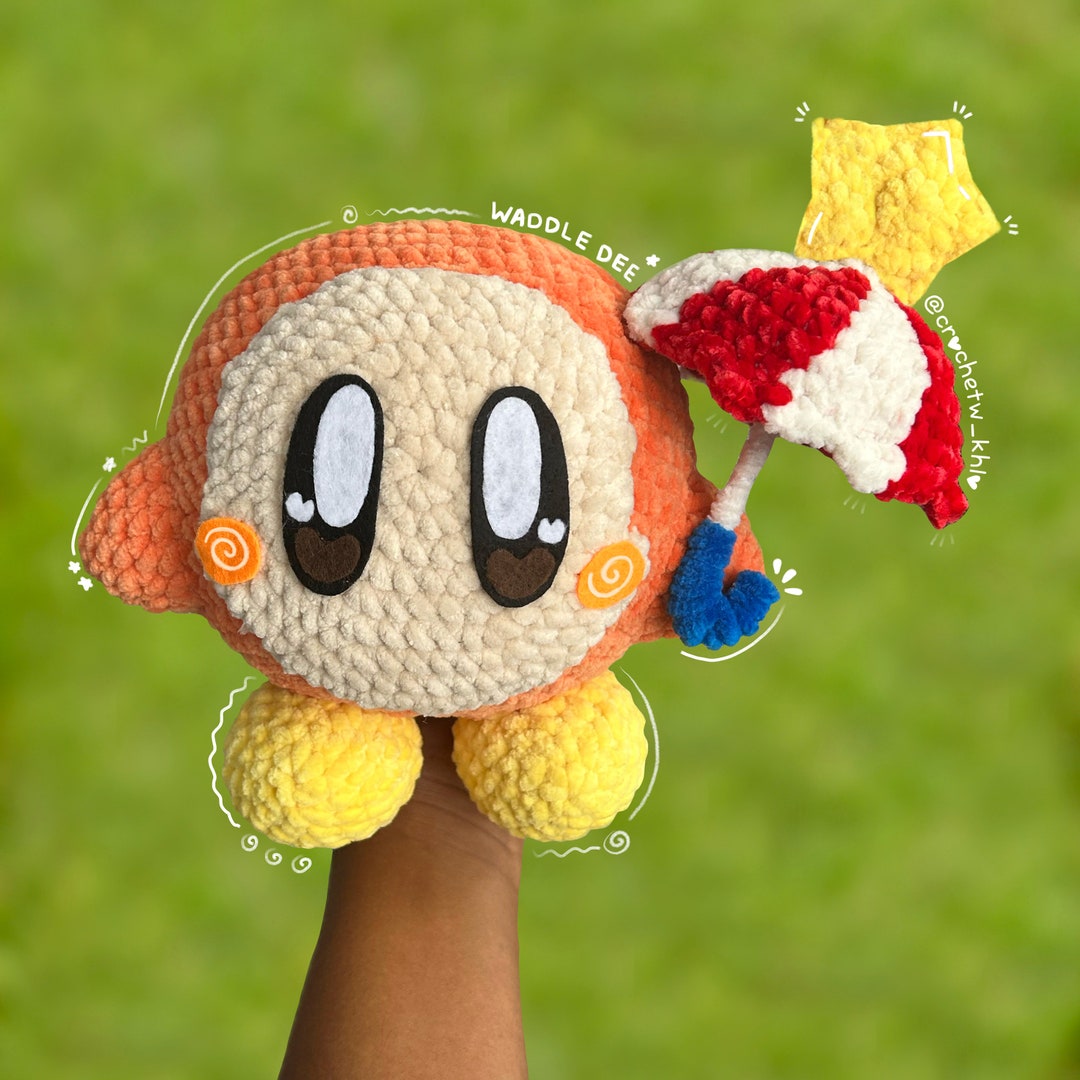 Orange Waddle Puff With Umbrella Physical Plushie - Etsy