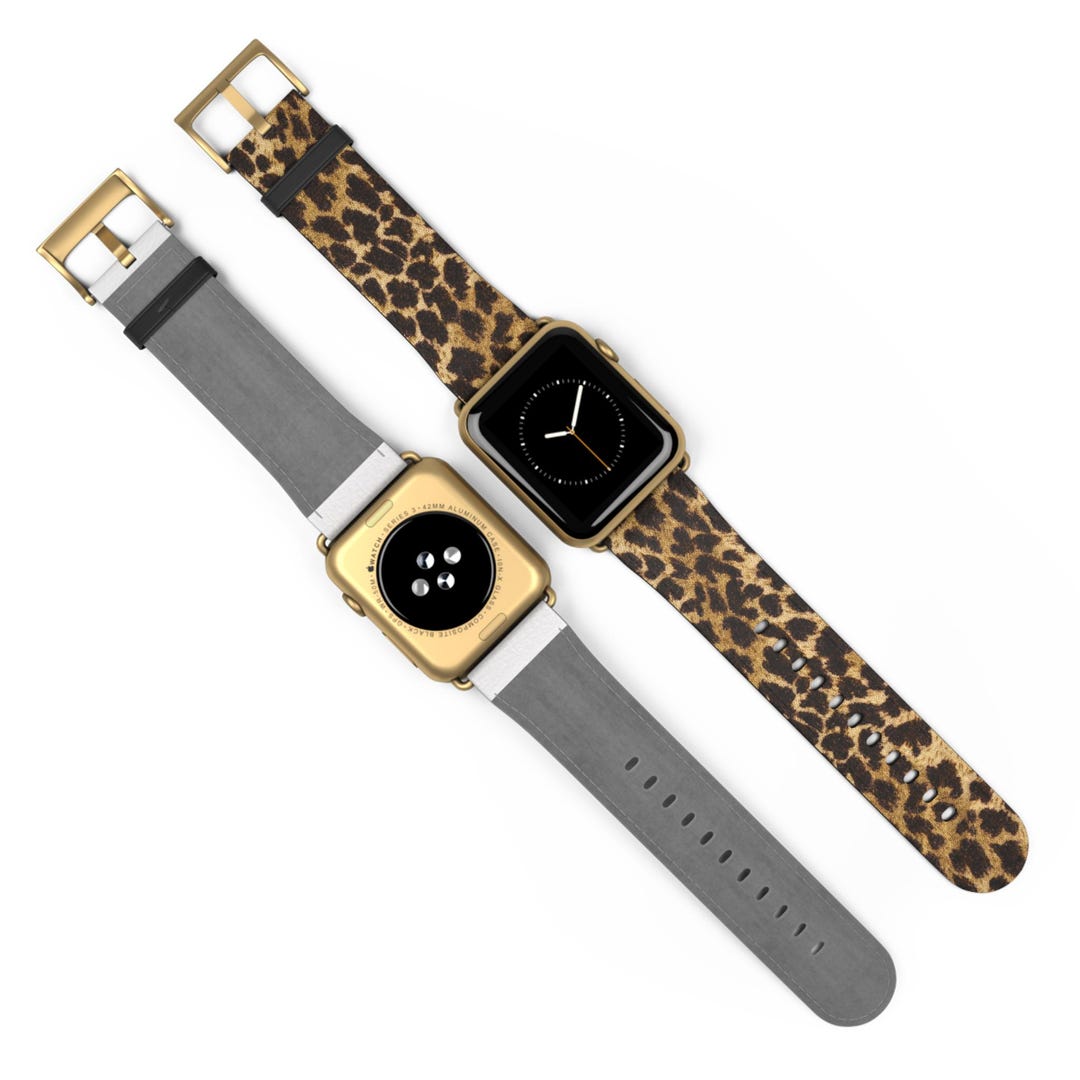 Leopard Print Apple Watch Band – Stylish Animal Print Wristband ...