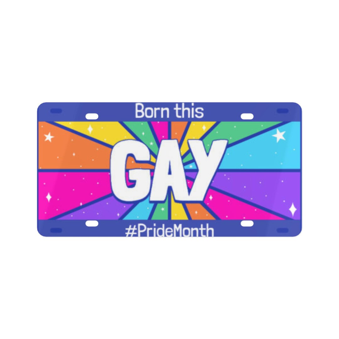 Rainbow LGBTQ Pride License Plate: Equality Car Tag - Etsy