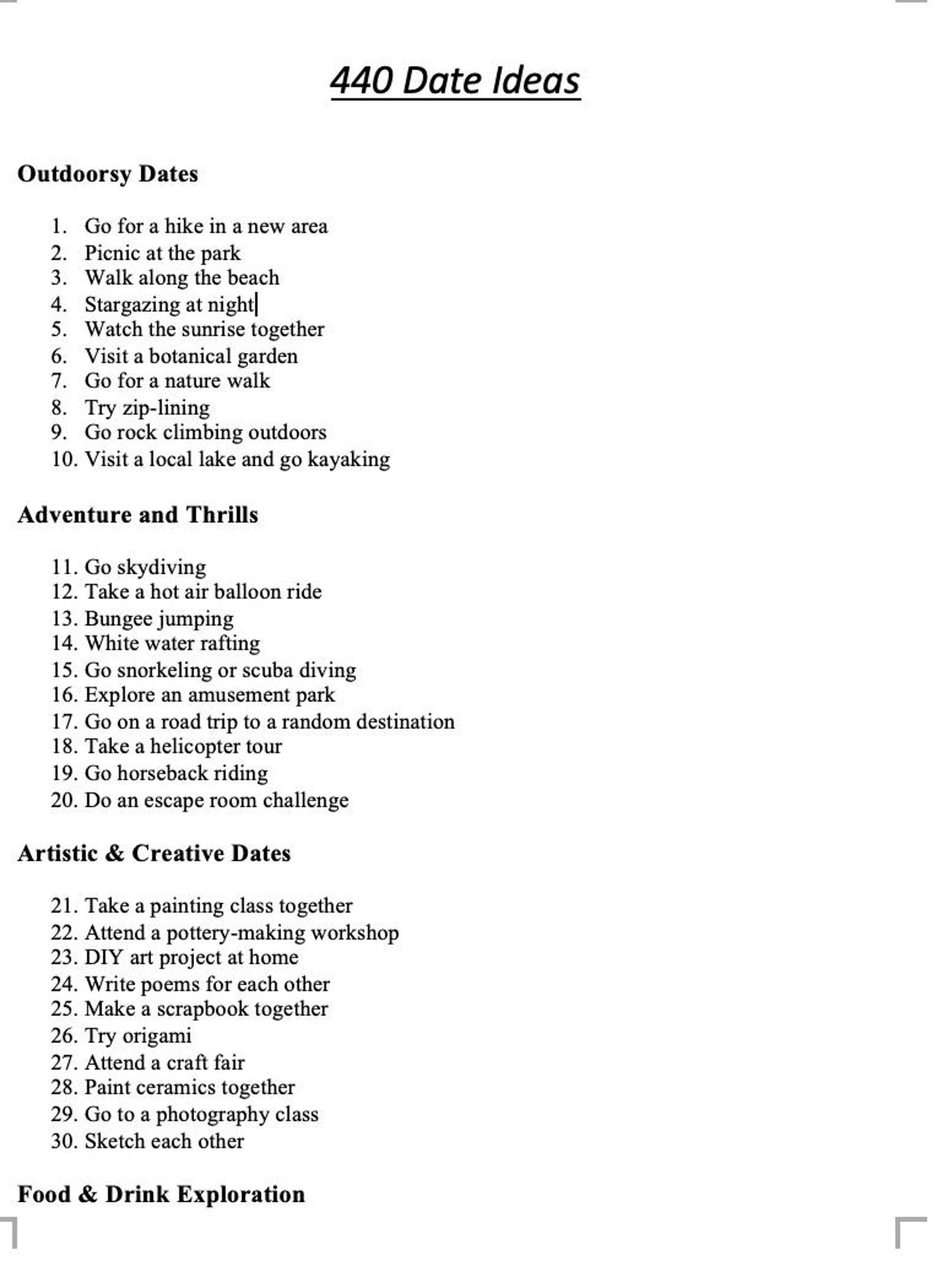 Creative Date Night Plans and Printable Templates - Etsy UK