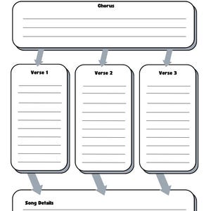 Singers' Guide: Music Composition Lyric Organizer & Printable ...