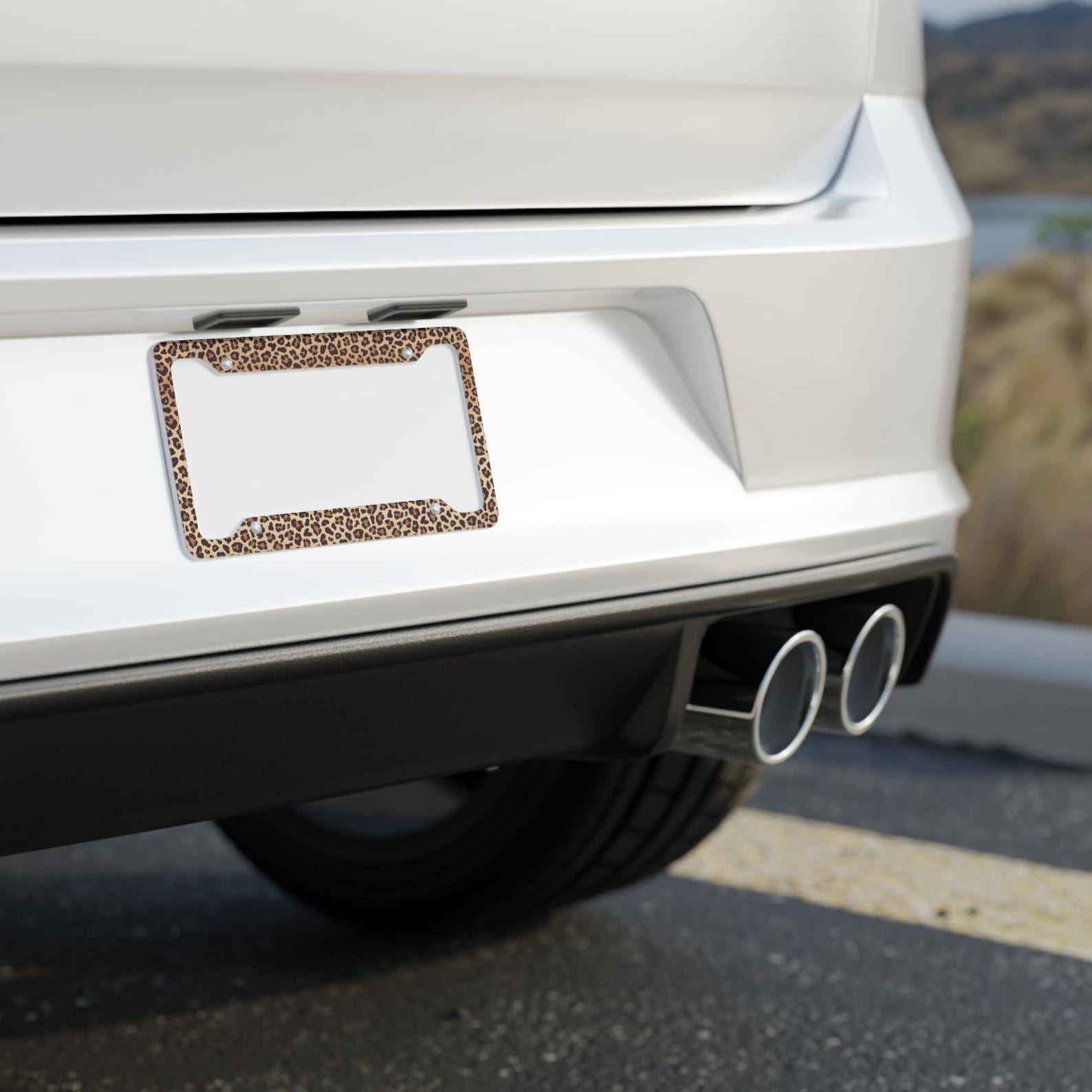 Leopard License Plate Frame | Stylish Car Accessory & Animal Print Gift ...