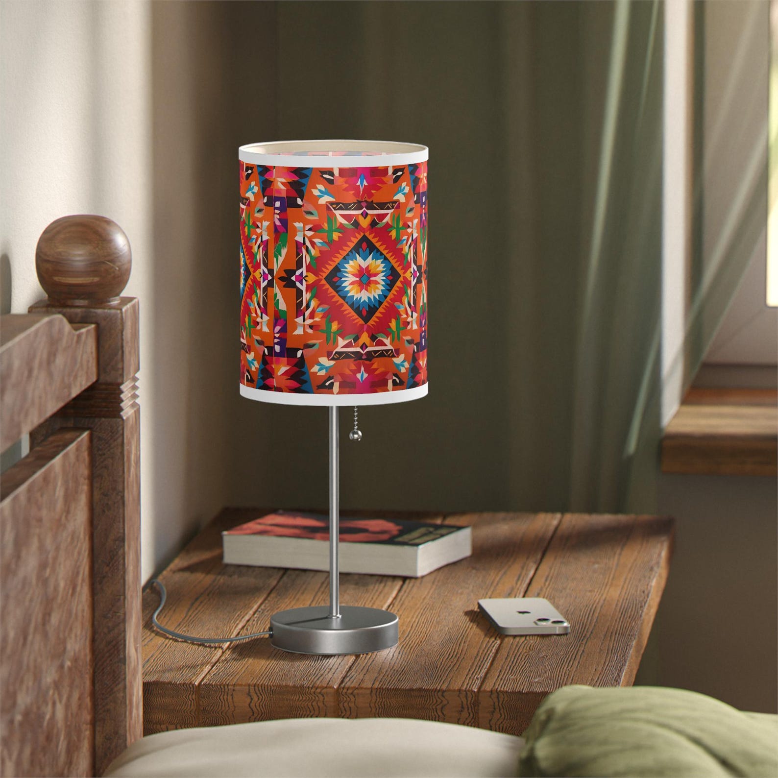 Mexican Aztec Themed Lamp | Unique Home Decor | Bohemian Lighting & Art ...
