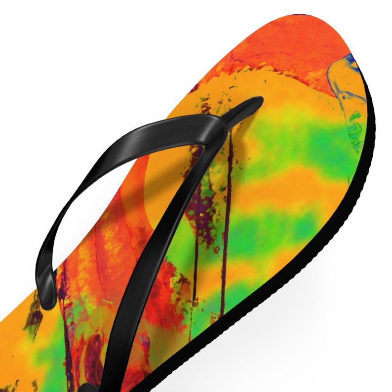 Colorful Flip Flops | Rainbow Beach Sandals, Summer Shoes, Vacation ...