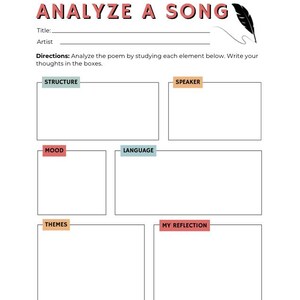 Singers' Guide: Music Composition Lyric Organizer & Printable ...
