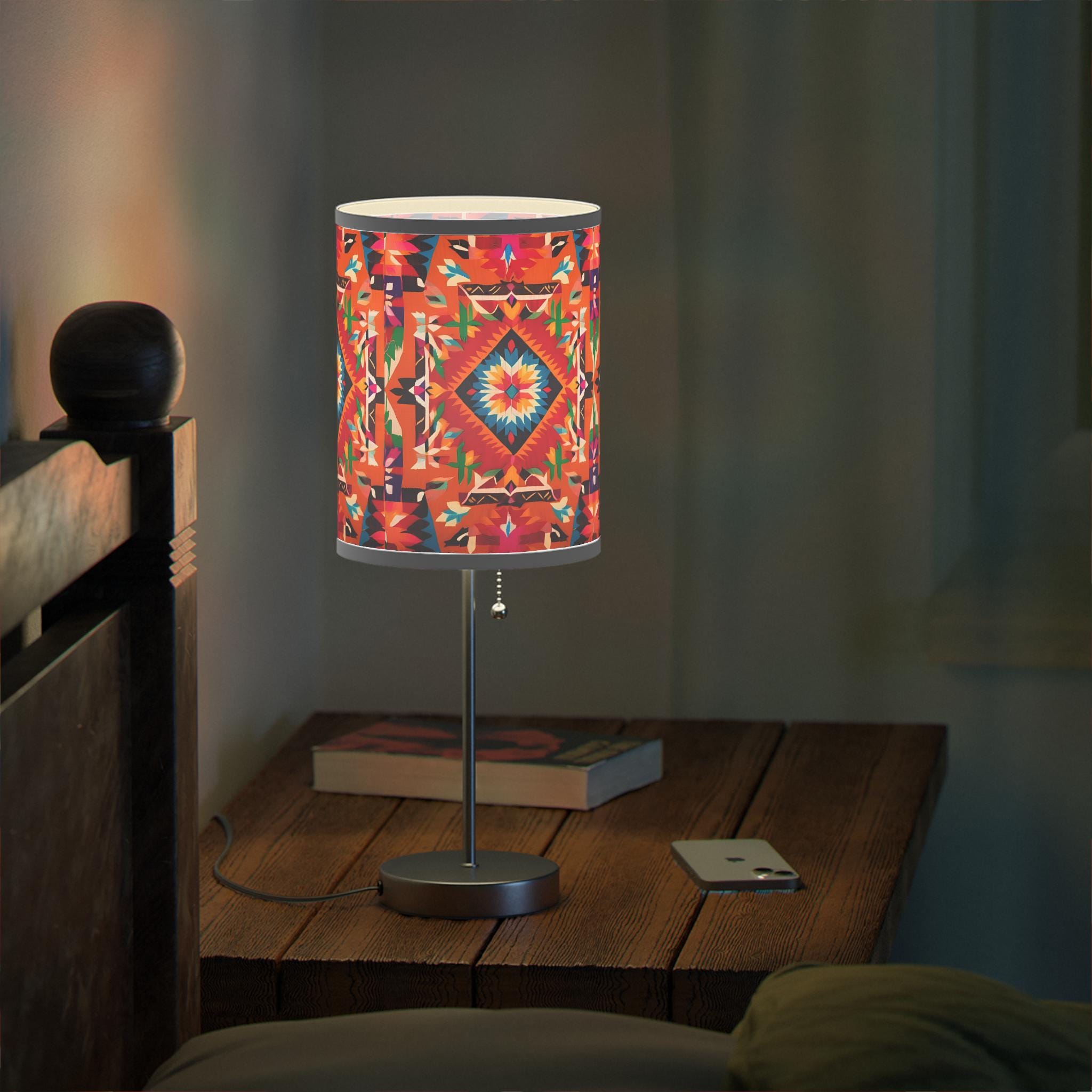 Mexican Aztec Themed Lamp | Unique Home Decor | Bohemian Lighting & Art ...