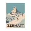 Zermatt Poster, Zermatt Art Print, Zermatt Switzerland SKI RESORT ...