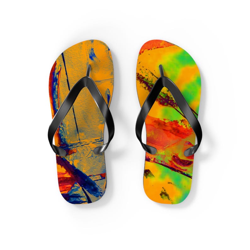 Colorful Flip Flops | Rainbow Beach Sandals, Summer Shoes, Vacation ...