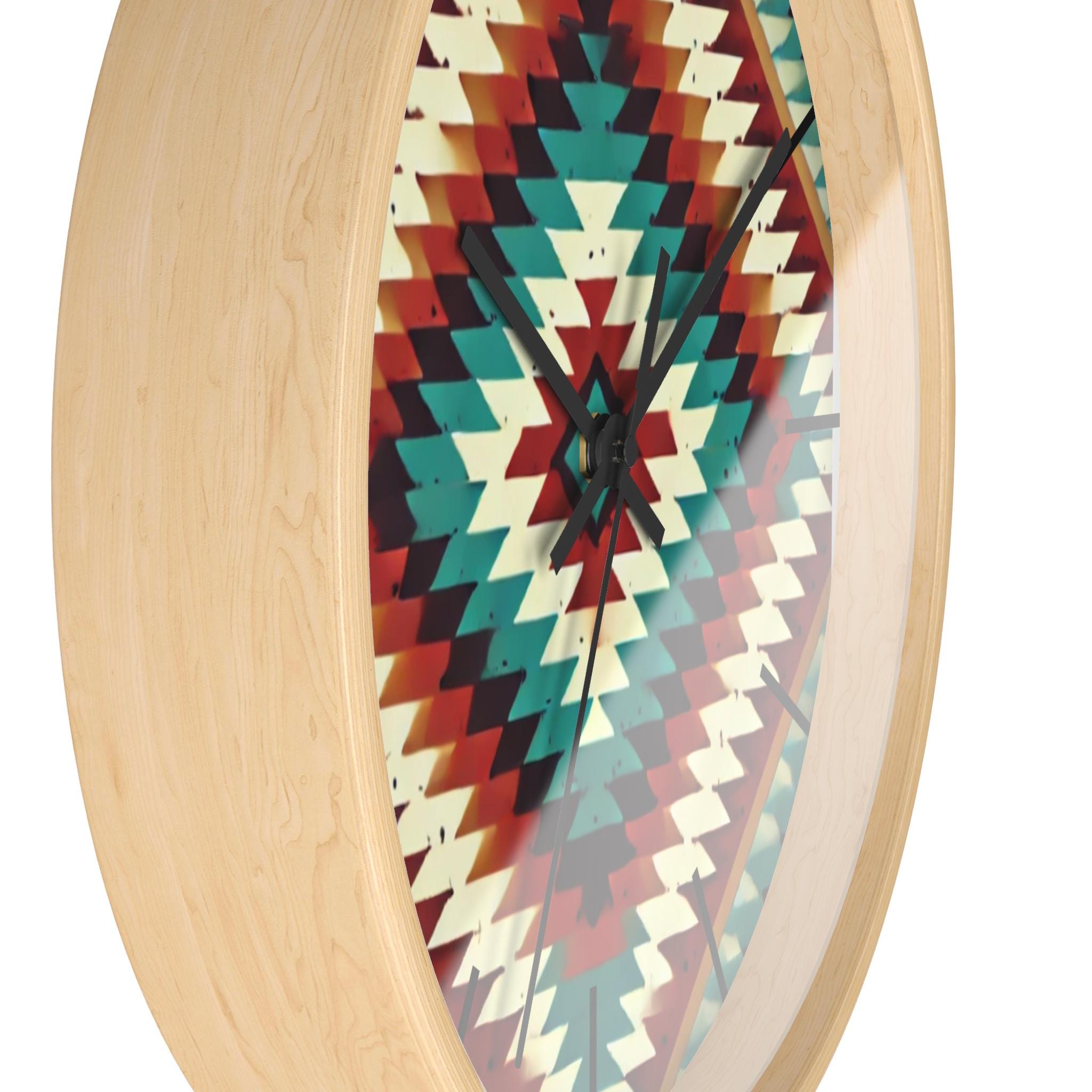 Aztec Wall Clock: Handmade Tribal Boho Decor, Southwestern Design - Etsy