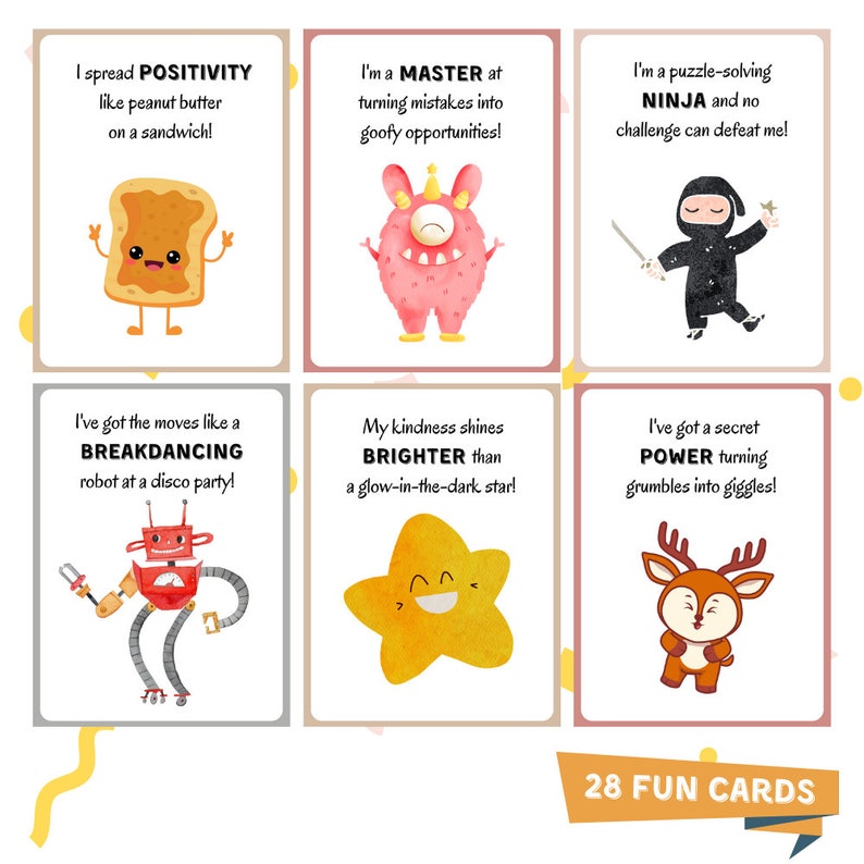 Affirmation Cards for Kids Affirmation Digital Cards Affirmation ...