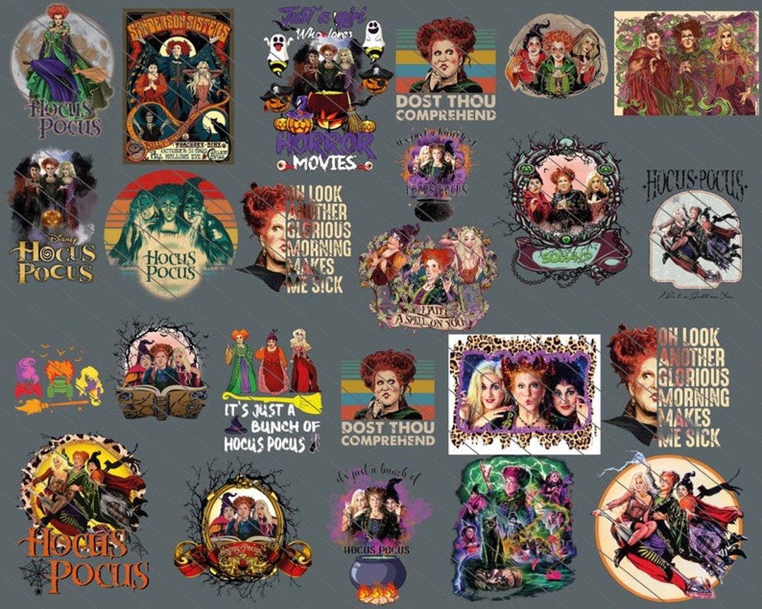 20 Hocu Pocu PNG Bundle Halloween Png Sandersonn Sisterss - Etsy