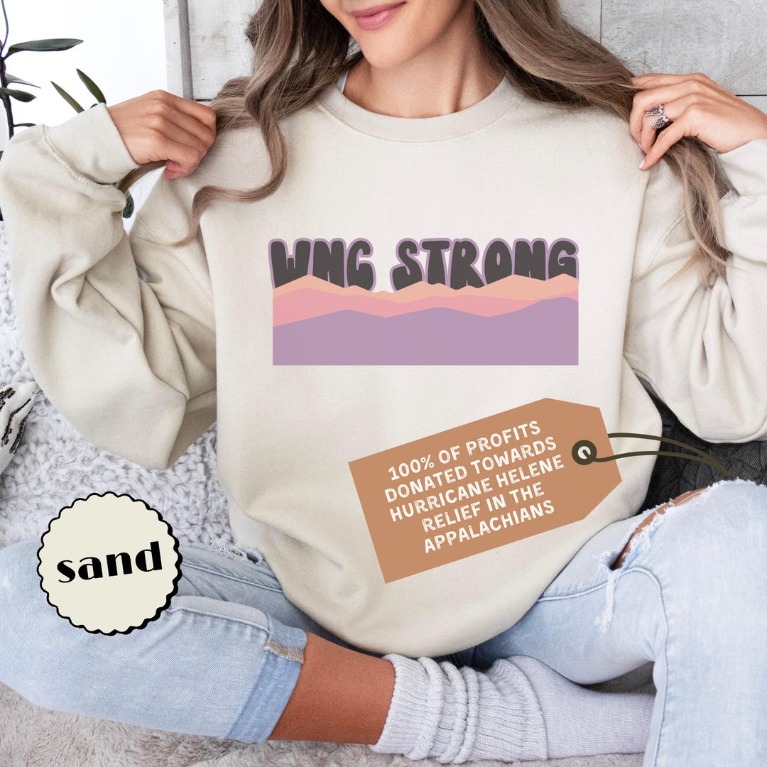 WNC Strong West North Carolina Gildan 18000 Sweatshirt Unisex Fit Appalachia Appalachian ...