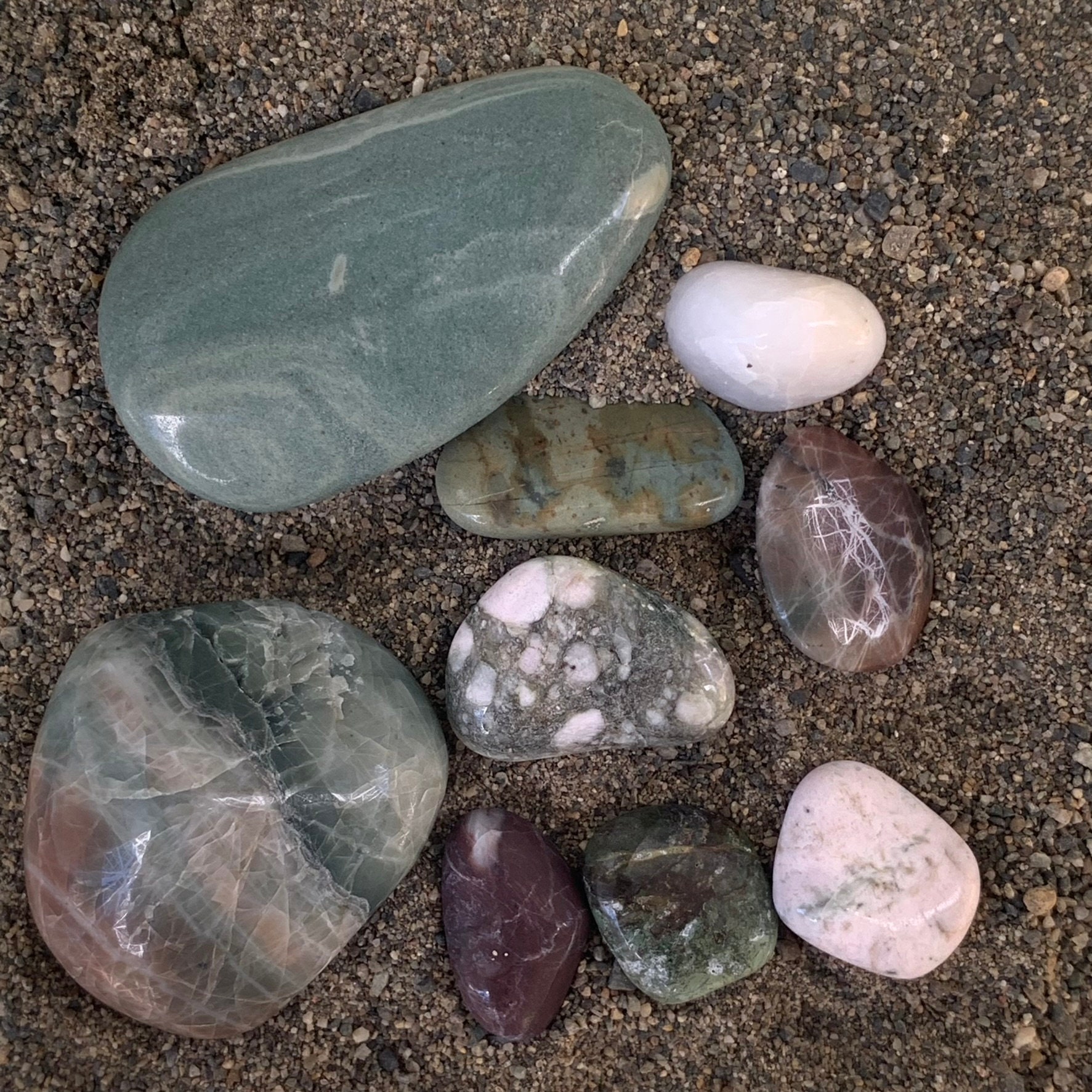 Tumbled & Polished Ocean Rocks - Beach Stones - Pacific Ocean - Jasper ...
