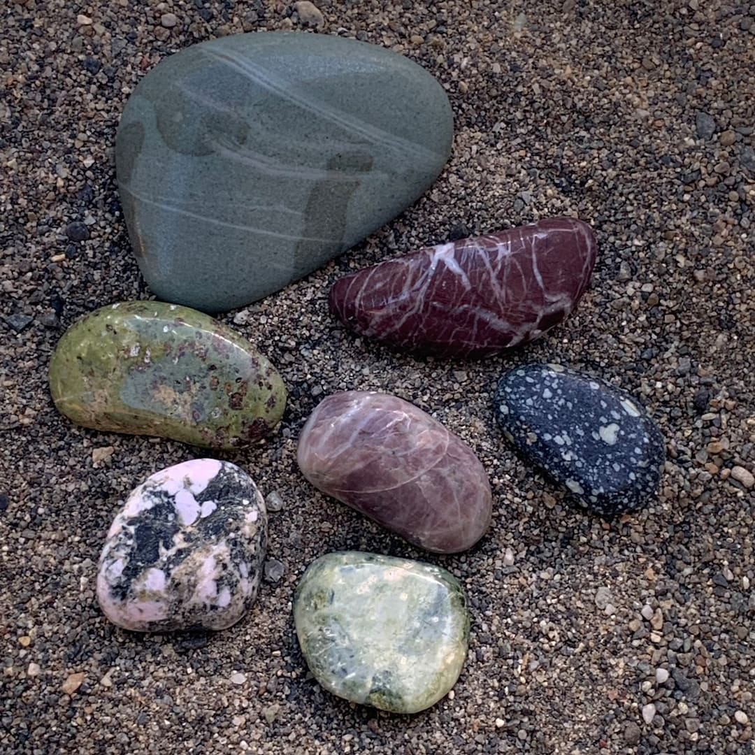 Tumbled & Polished Ocean Rocks - Beach Stones - Pacific Ocean - Jasper ...