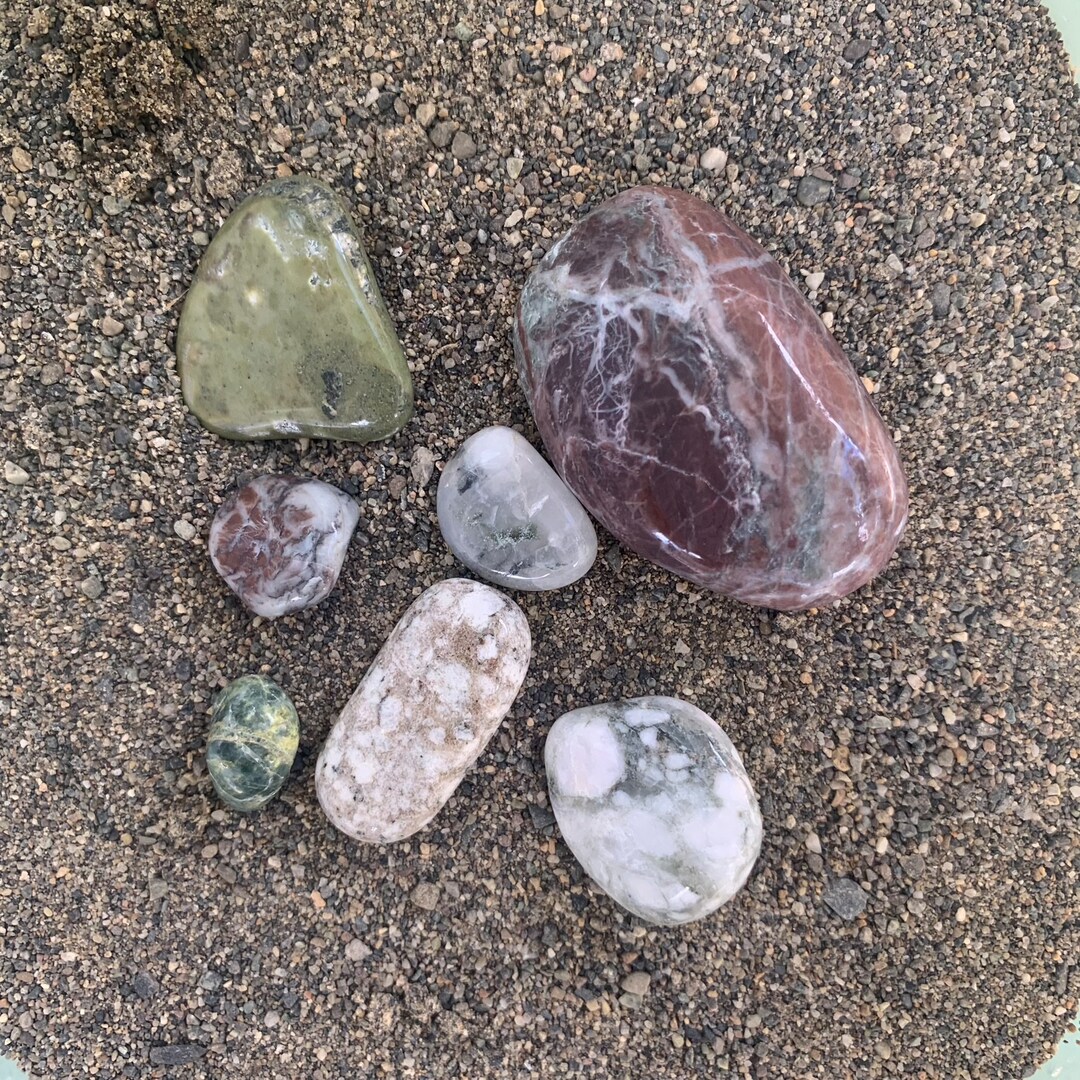 Tumbled & Polished Ocean Rocks - Beach Stones - Pacific Ocean - Jasper ...