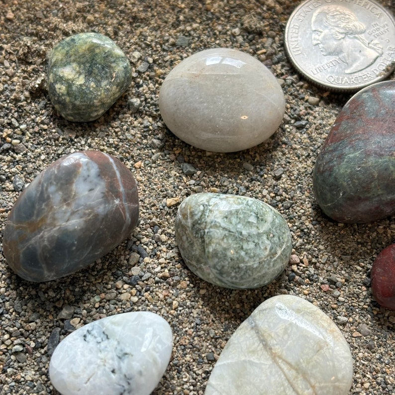 Tumbled & Polished Ocean Rocks - Beach Stones - Pacific Ocean - Jasper ...