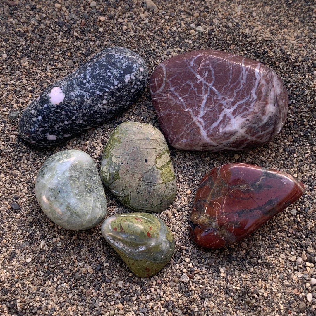 Tumbled & Polished Ocean Rocks Beach Stones Pacific Ocean Jasper ...