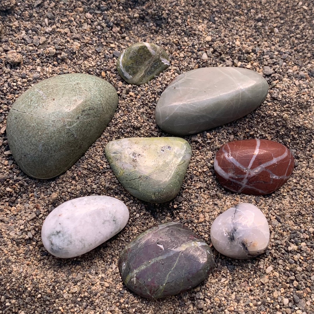 Tumbled & Polished Ocean Rocks - Beach Stones - Pacific Ocean - Jasper ...