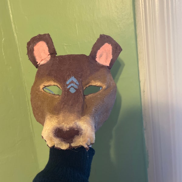 Brown Bunny Therian Mask - Etsy