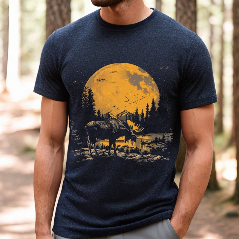 Moose T Shirt - Etsy