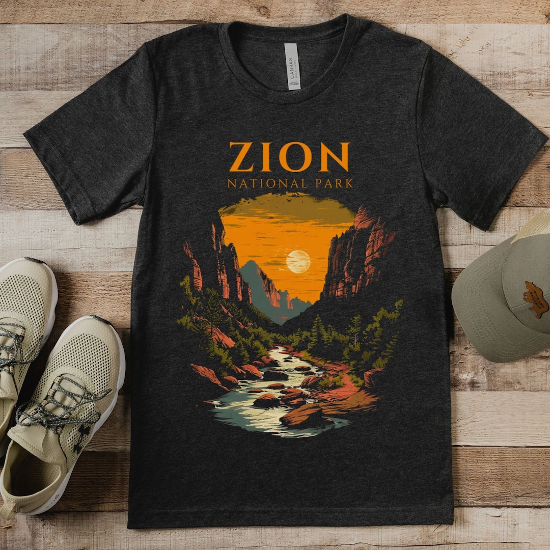 Zion Shirt, Zion National Park Shirt, Zion Camping Shirt, Zion National ...