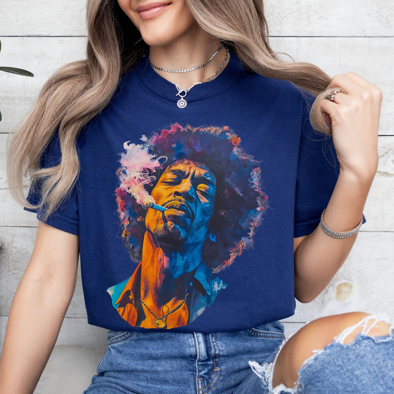 Jimi Shirt, Vintage Jimi T-shirt, Classic Rock, Retro Psychedelic Jimi ...