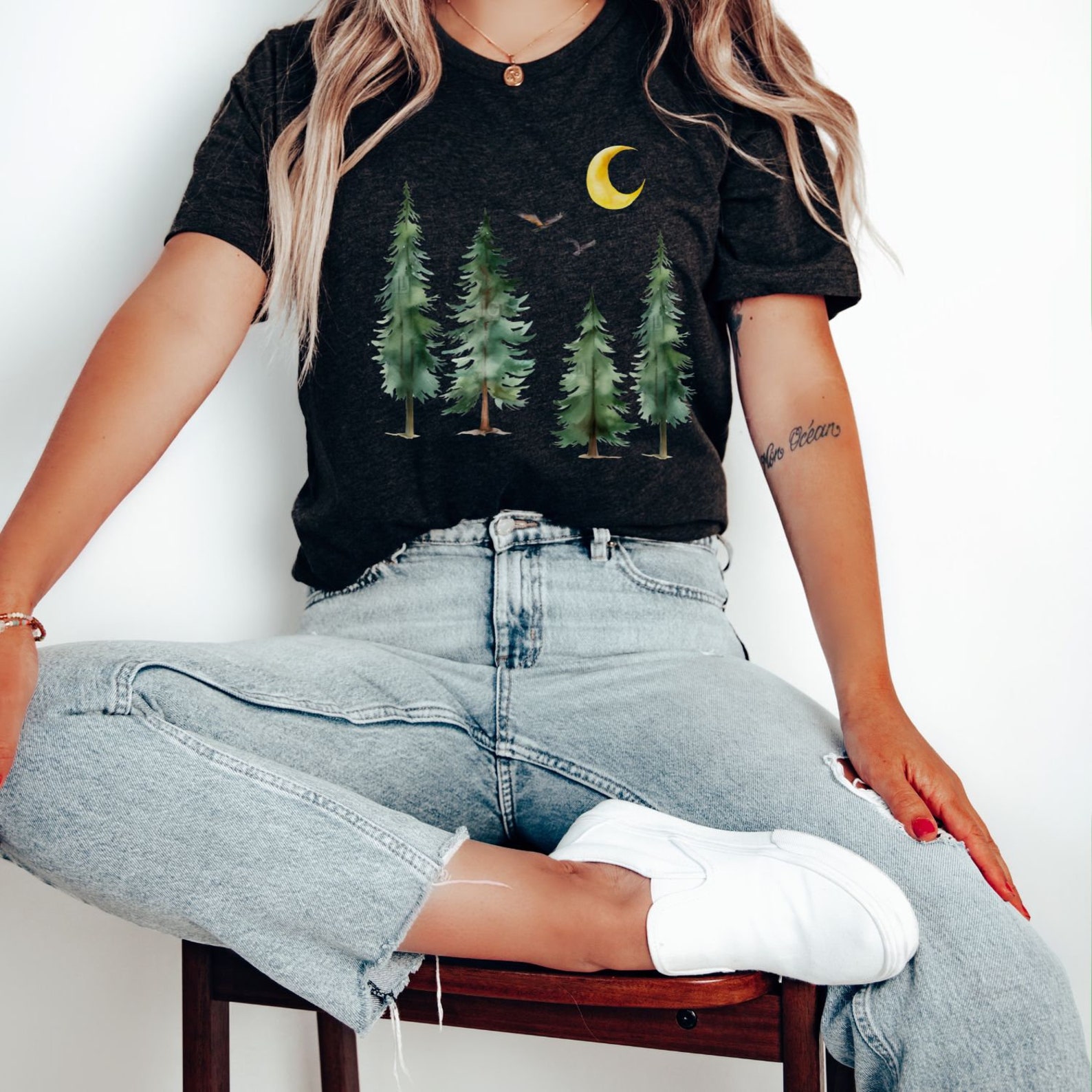 Evergreen Tree Shirt, Forest Shirt, Nature Shirt, Outdoors Shirt ...