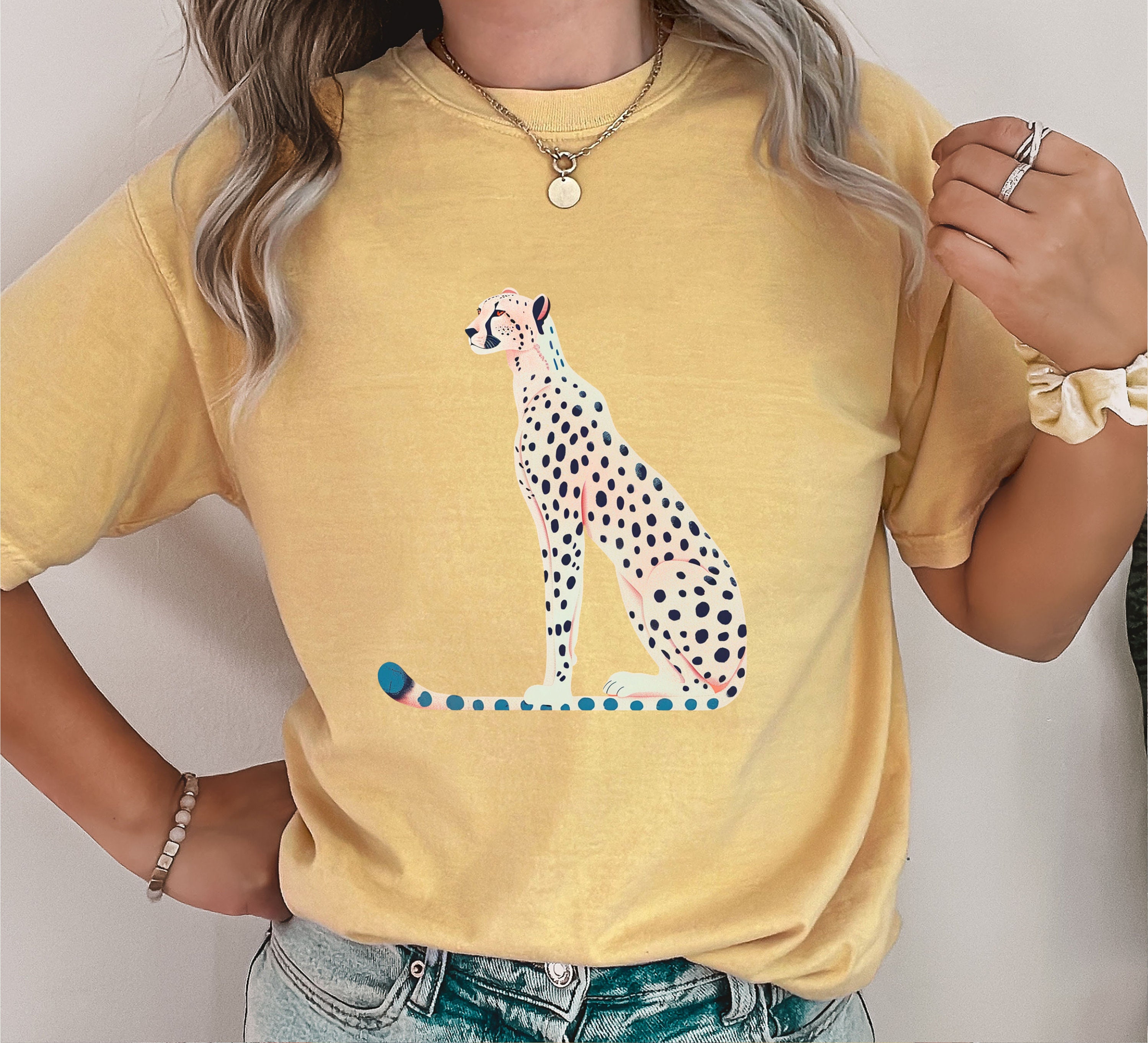 Vintage Cheetah Shirt, Retro Cheetah Shirt, Comfort Colors, Oversized ...