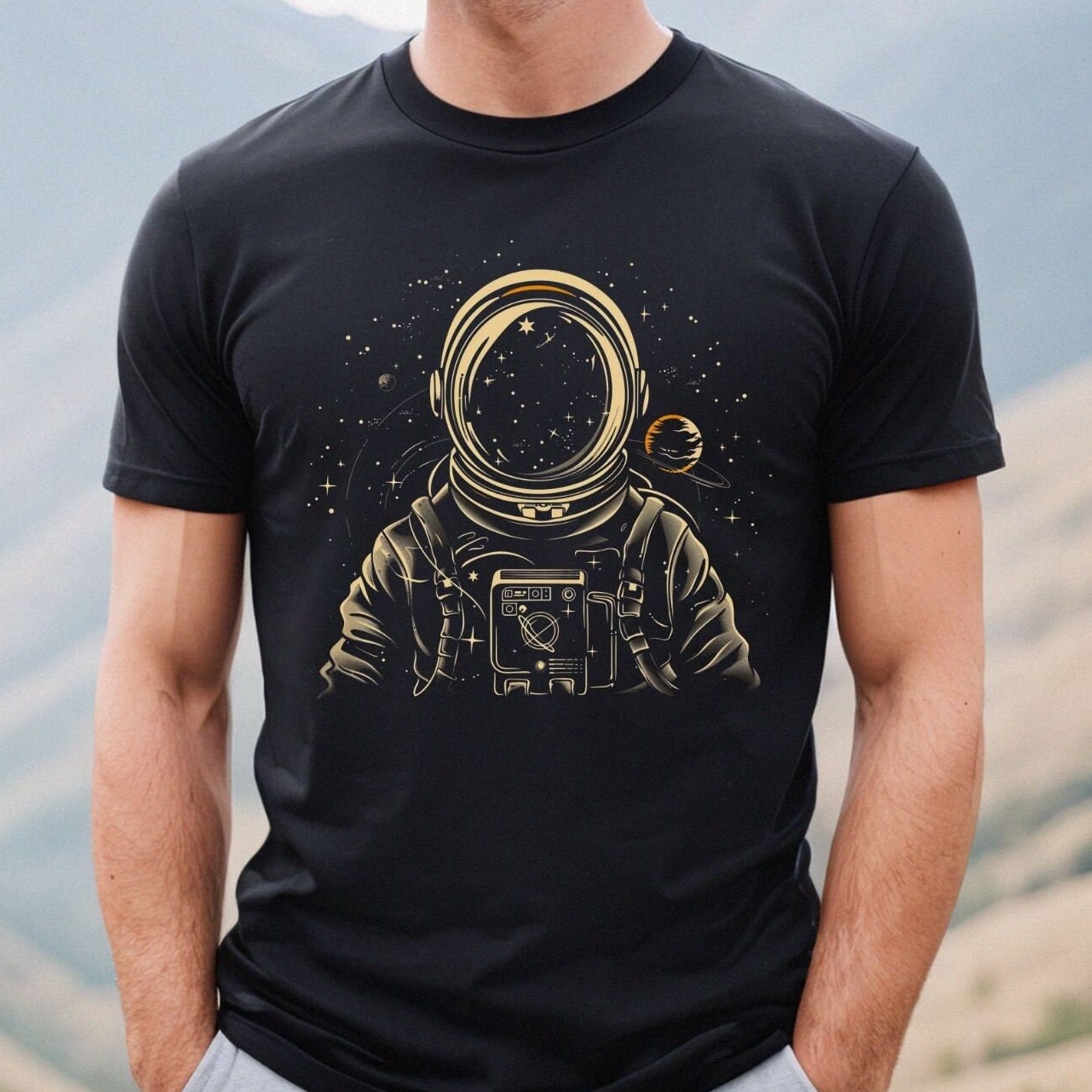 Mens Astronaut Graphic Tee, Astronauts and Space Shirt - Space Tshirt - Astronaut T Shirt Gift ...