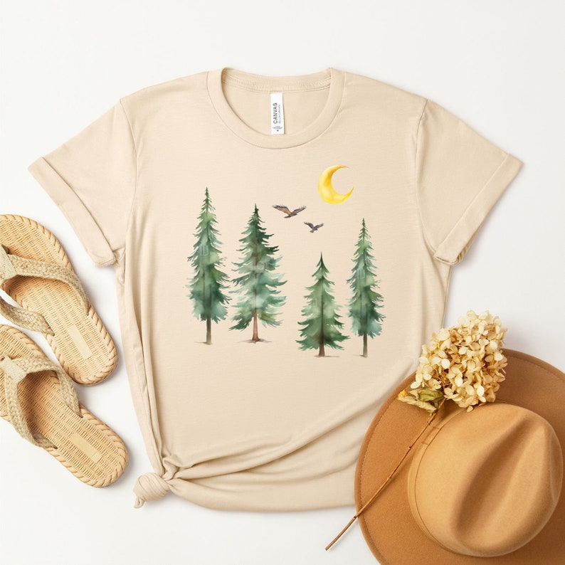 Evergreen Tree Shirt, Forest Shirt, Nature Shirt, Outdoors Shirt ...